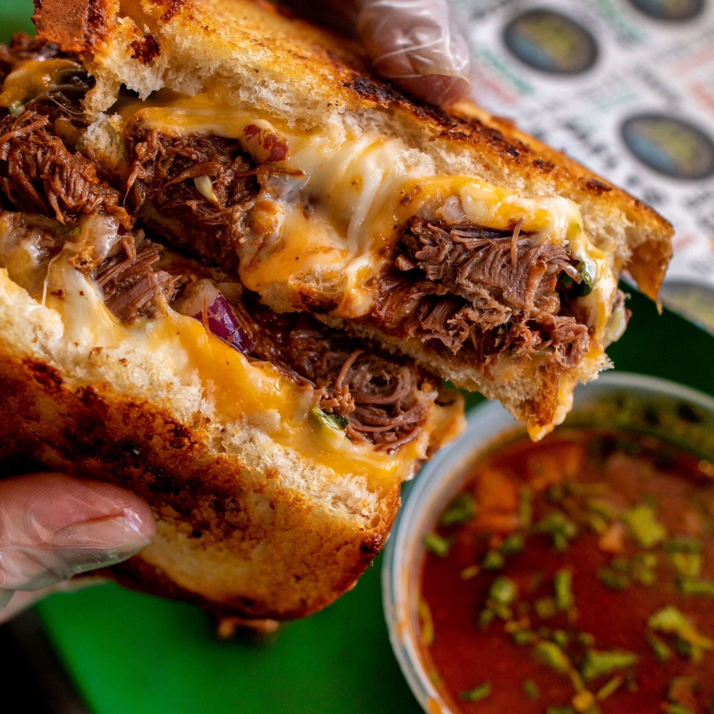 BEEF BIRRIA GRILLED CHEESE | Meltdown Bistro